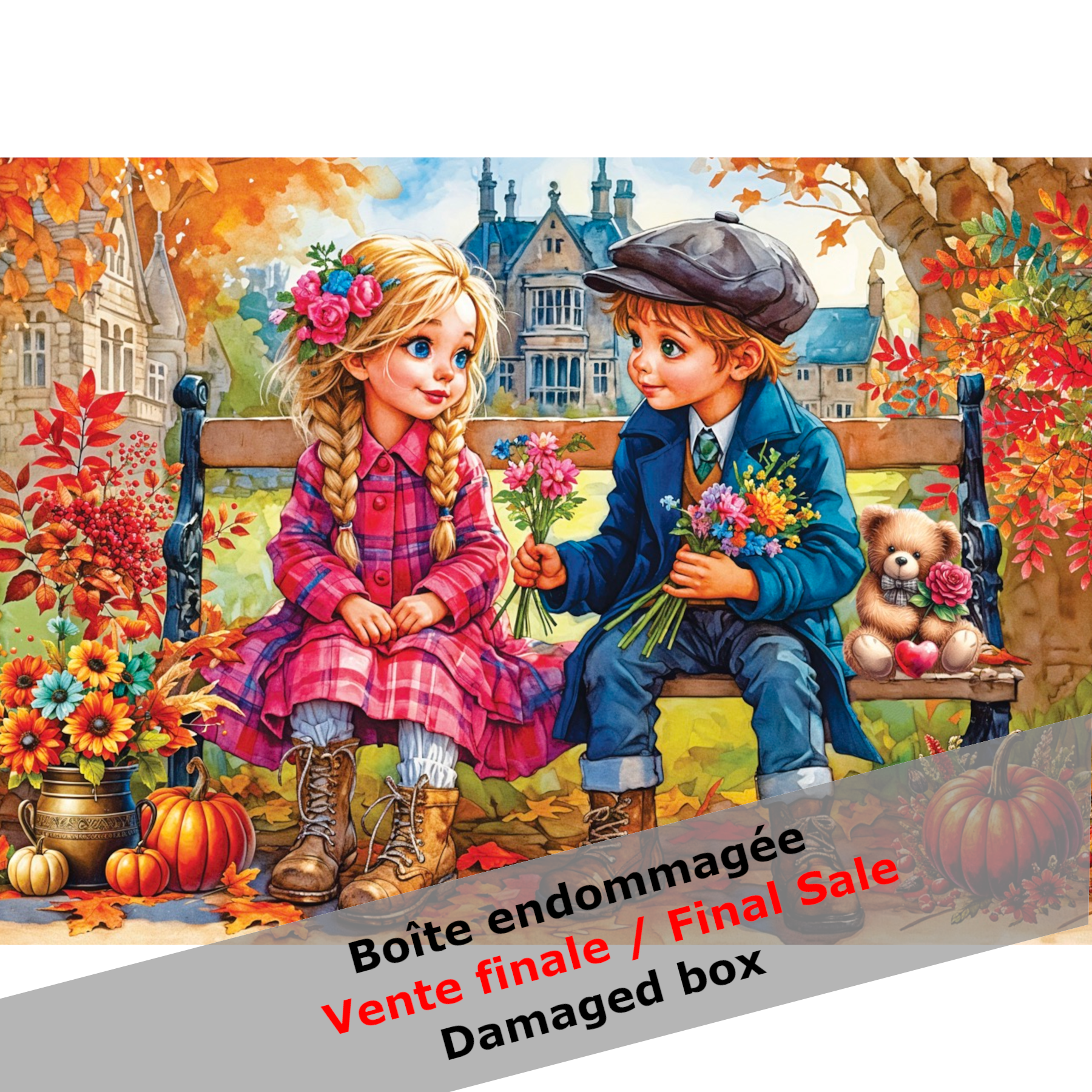 BOÎTE ENDOMMAGÉE Casse-Tête 1000 morceaux AUTUMN'S TENDER GESTURE ...