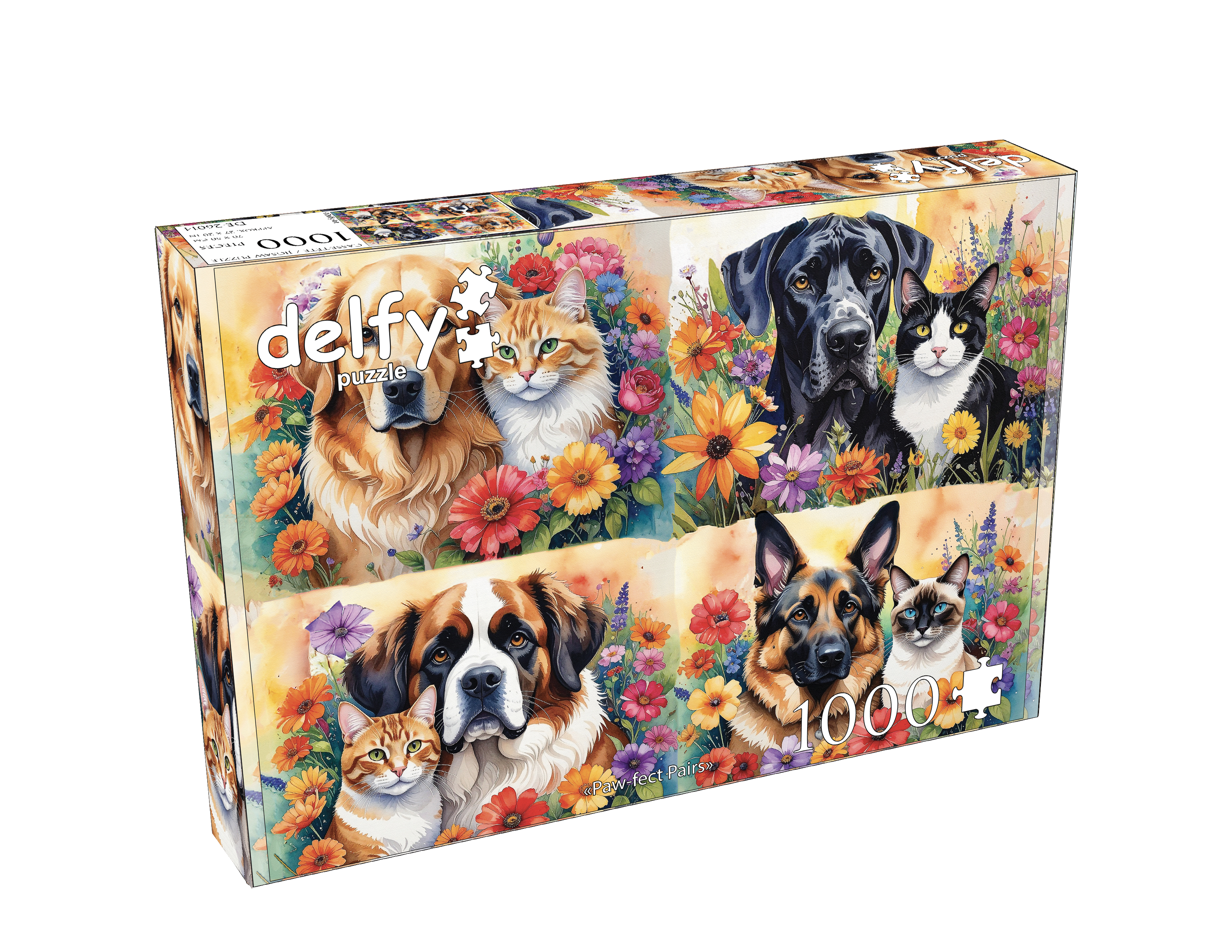 PAW-FECT PAIRS, 1000 pcs – JaCaRou Puzzles