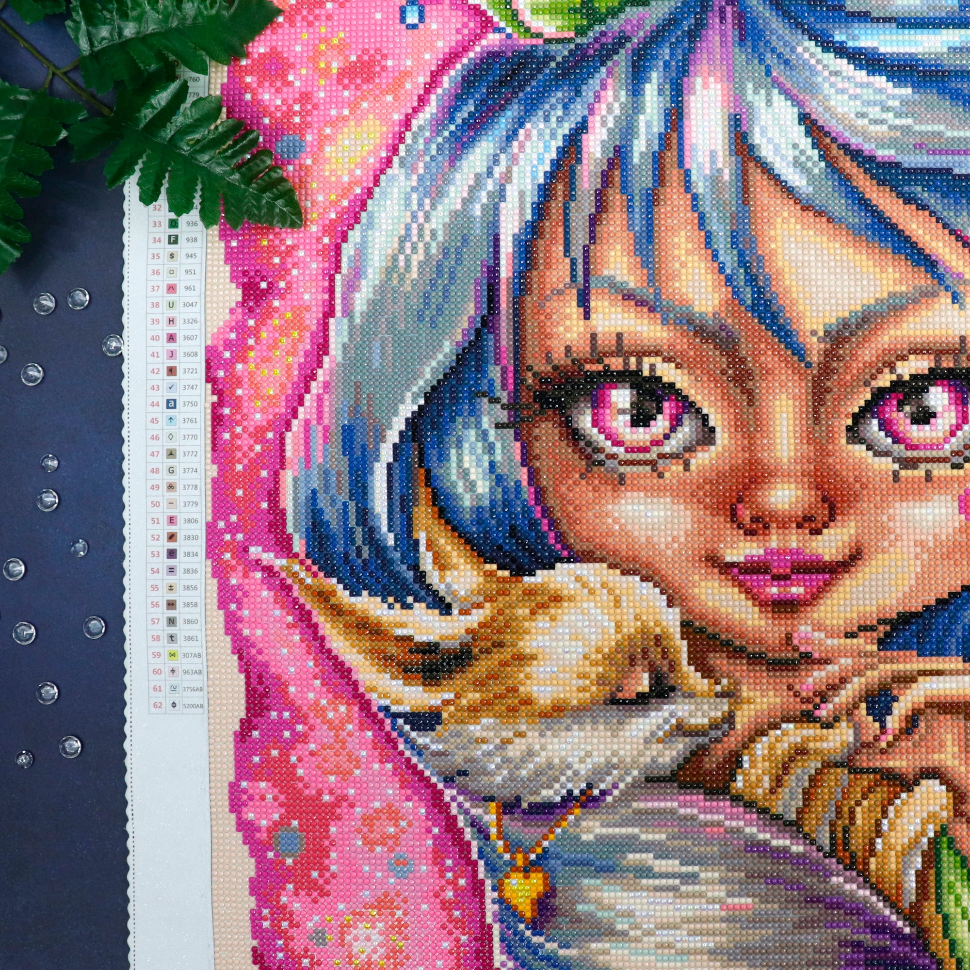 Broderie de diamants RONDS - PRINCESS & BABY FOX – JaCaRou Puzzles